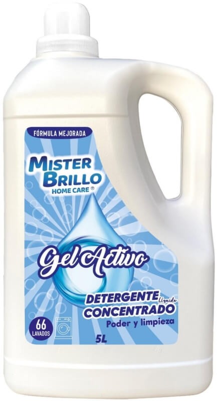 Mr Brillo Gel Activo Detergente Líquido Concentrado 5L | PoliChollo ...
